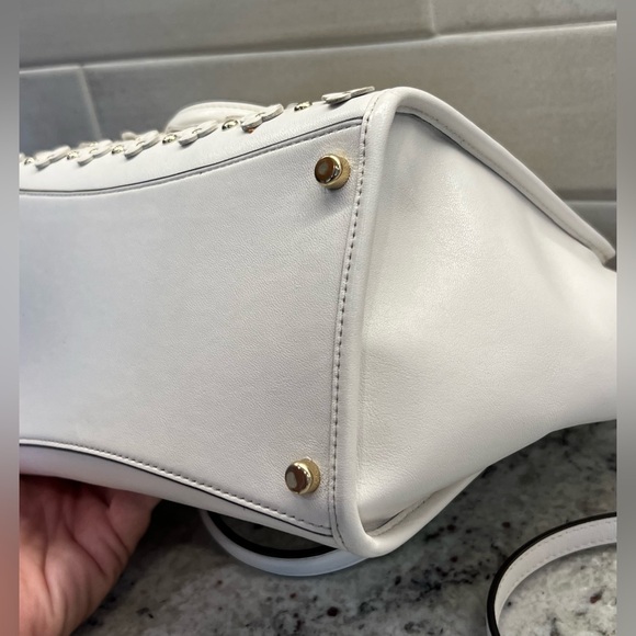 Coach | Bags | Coach Mini White Crosby Carryall Euc | Poshmark